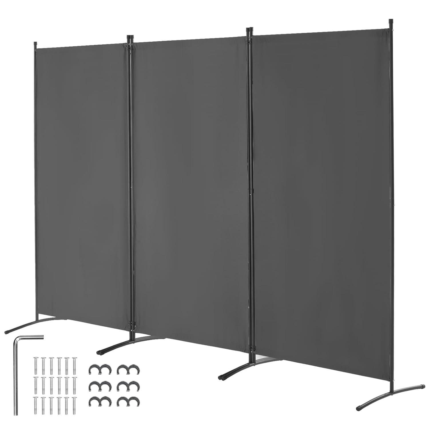 VEVOR Room Divider 3 Panels Fabric Room Privacy Screen for Office Bedr